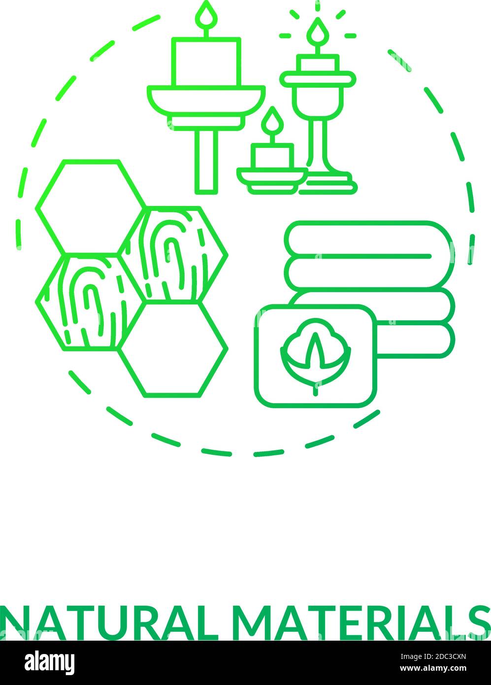 Natural materials green concept icon Stock Vector Image & Art - Alamy