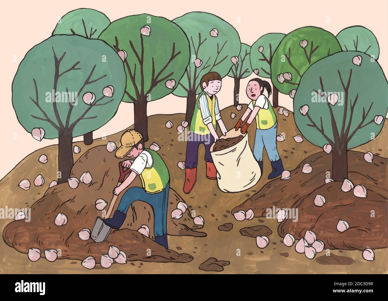 Concept of natural disaster in heavy rainy season. people in need ...