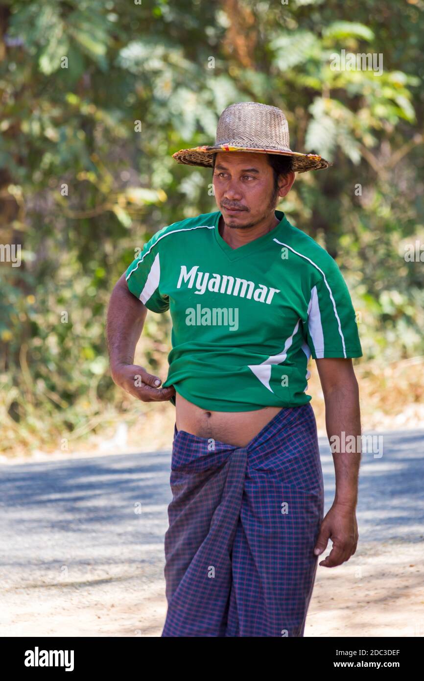 Wearing myanmar t shirt hi-res stock photography and images - Alamy