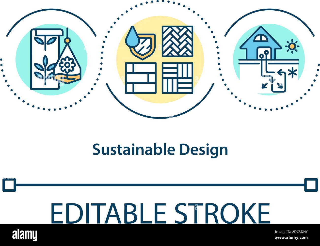 Sustainable design concept icon Stock Vector Image & Art - Alamy