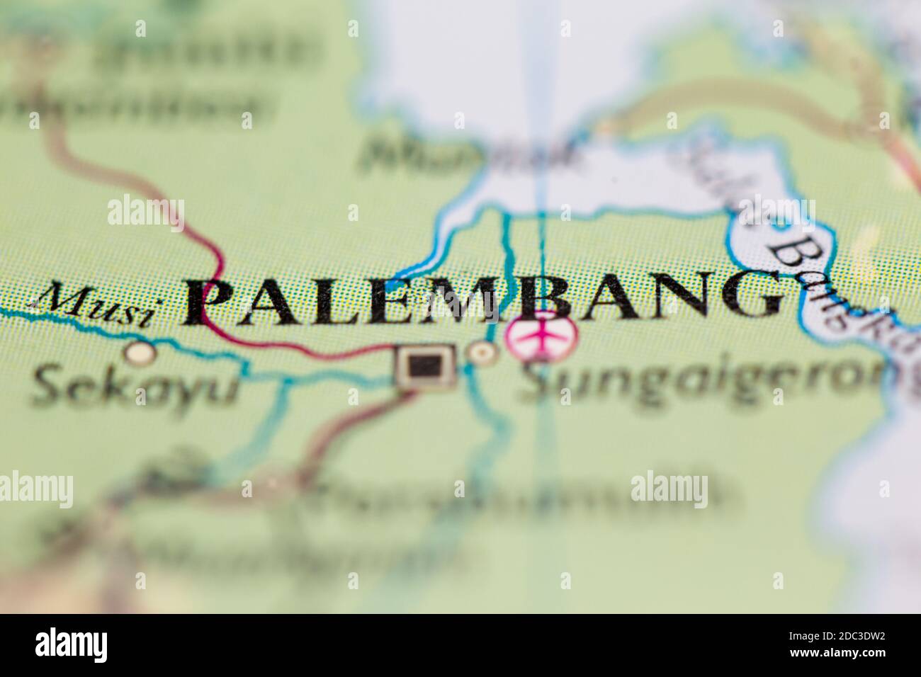 Map of palembang hi-res stock photography and images - Alamy