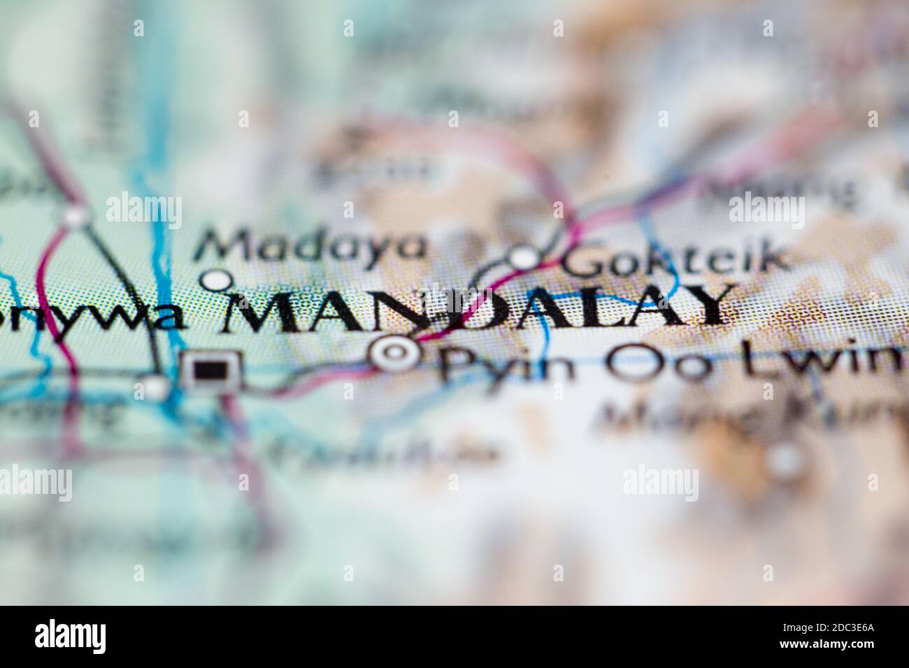 Mandalay map hi-res stock photography and images - Alamy