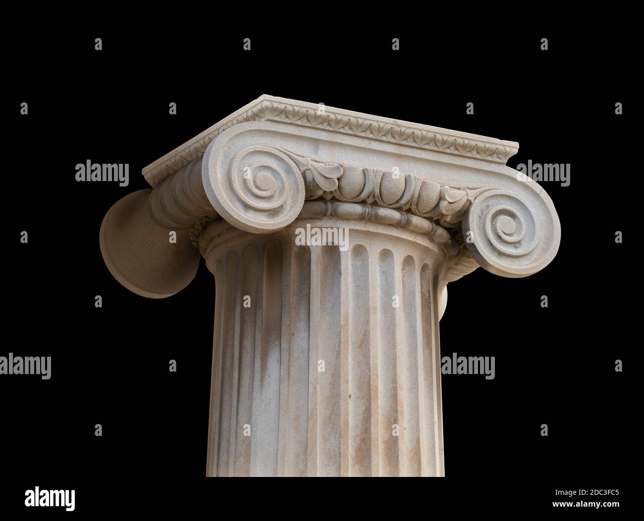 Elements of architectural decorations of buildings, columns and ...