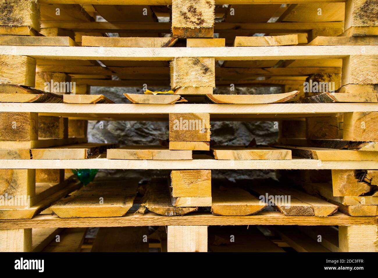 Wooden pallet close-up, wooden background and texture Stock Photo - Alamy