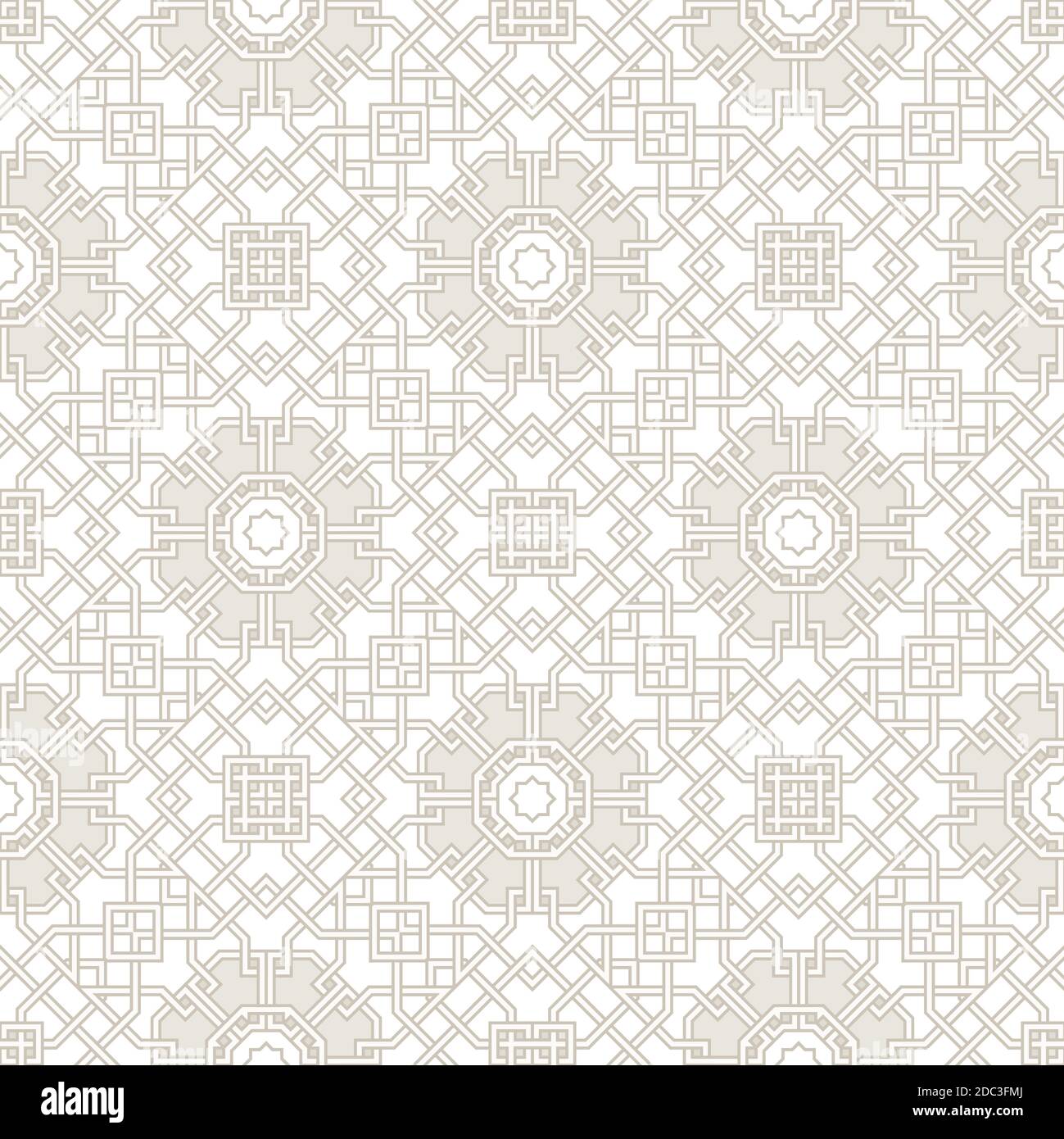 Tangled modern pattern, based on traditional oriental patterns ...