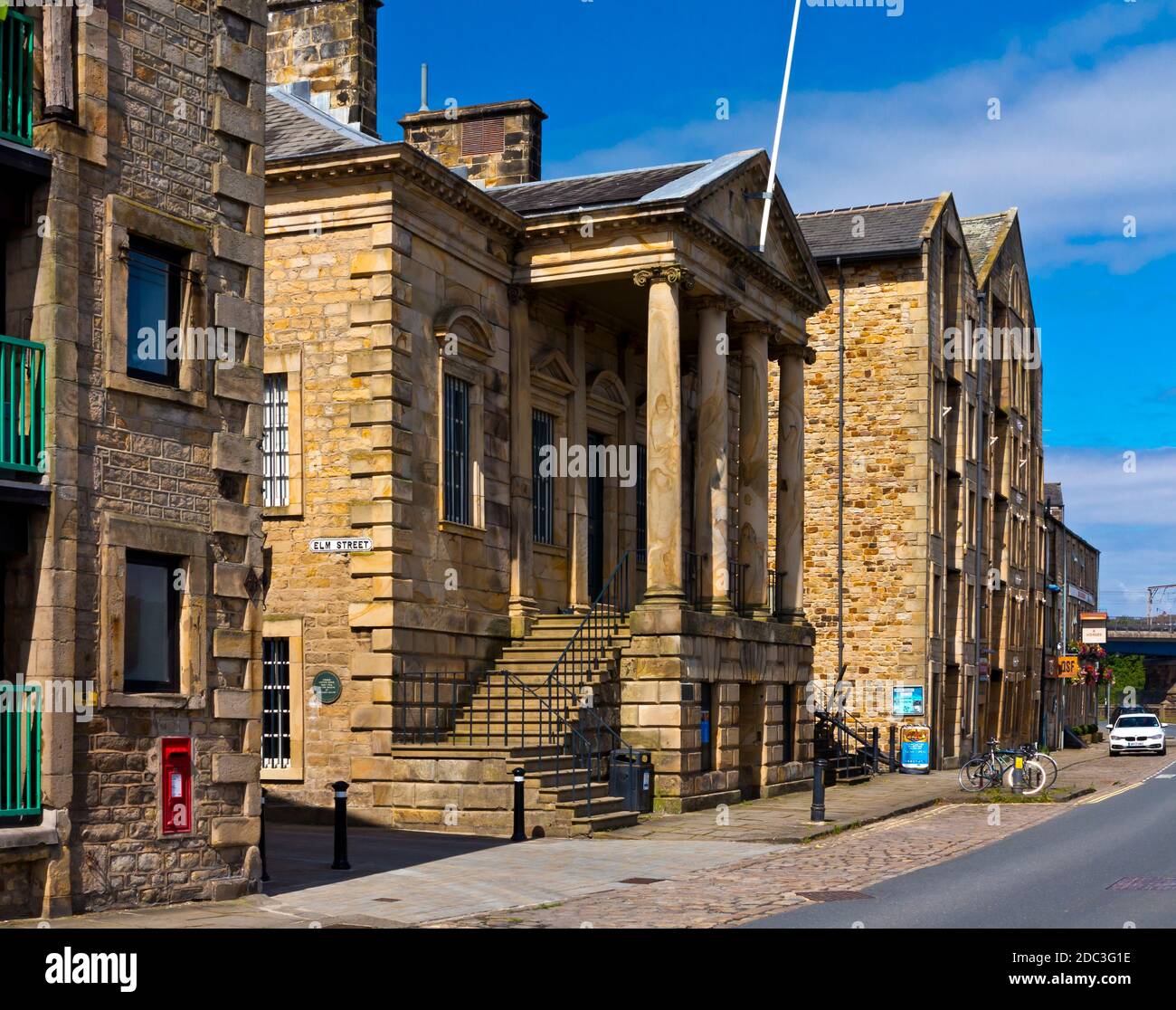 Historic buildings in St George's Quay Lancaster Lancashire England UK ...