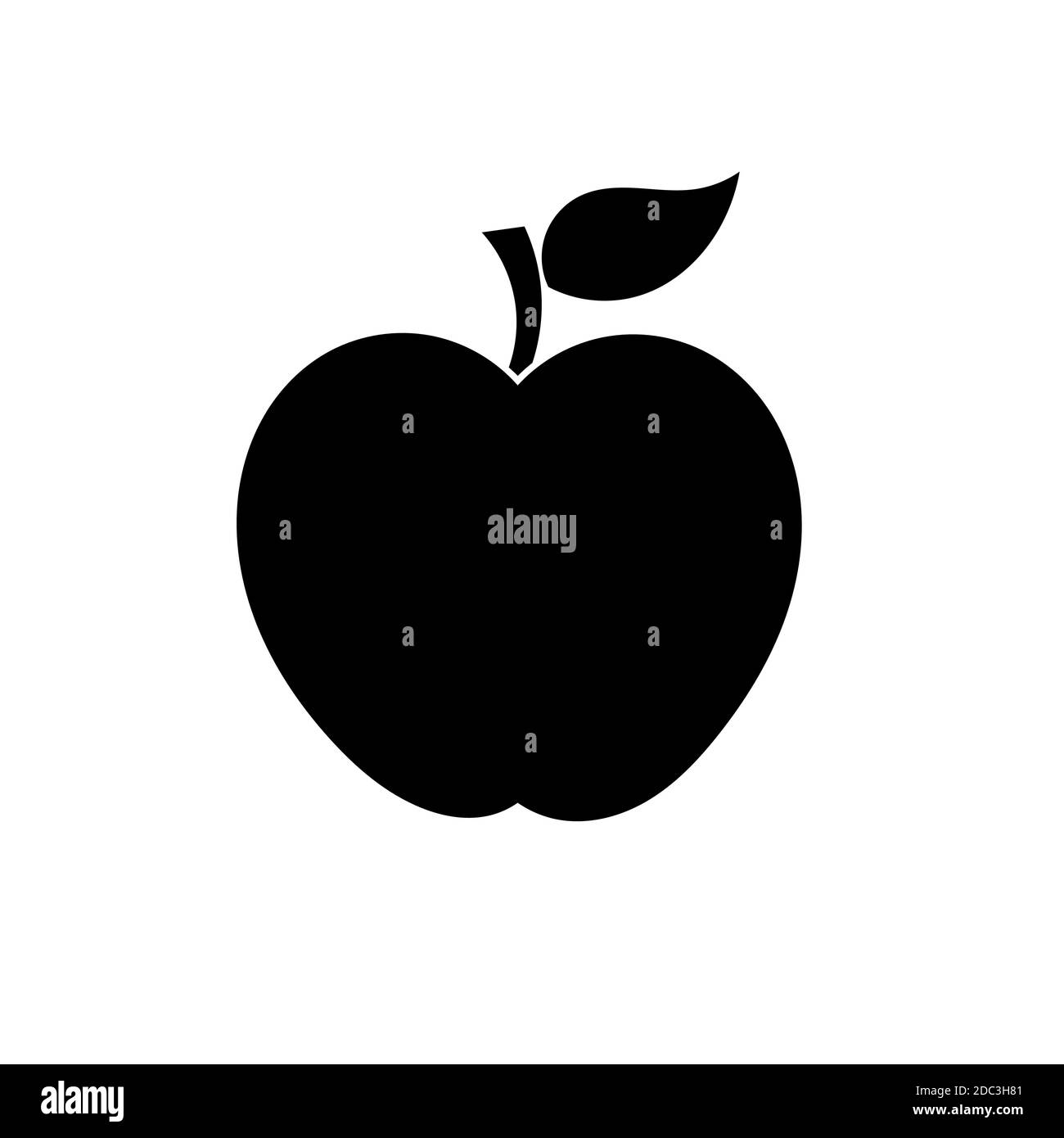 Apple shape vector illustration Stock Vector Image & Art - Alamy