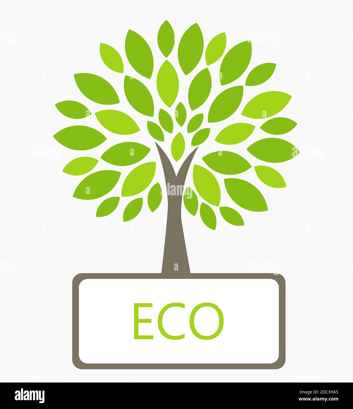 Eco tree. Vector illustration Stock Vector Image & Art - Alamy