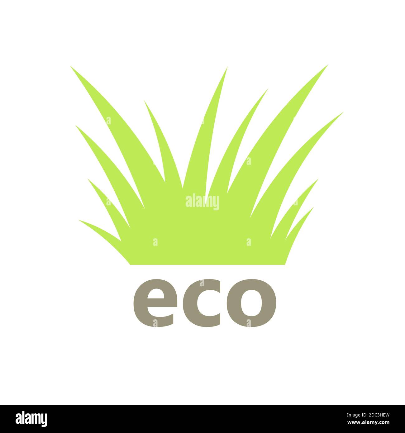 Green grass eco symbol. Vector illustration Stock Vector Image & Art ...