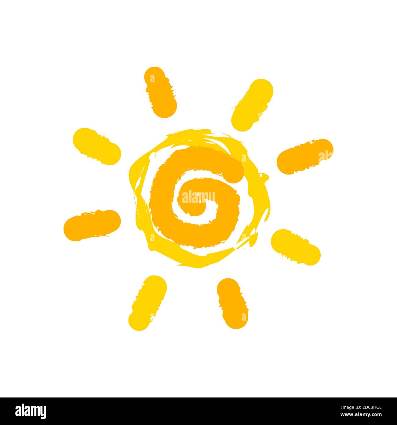 Artistic sun painting Stock Vector Images - Alamy