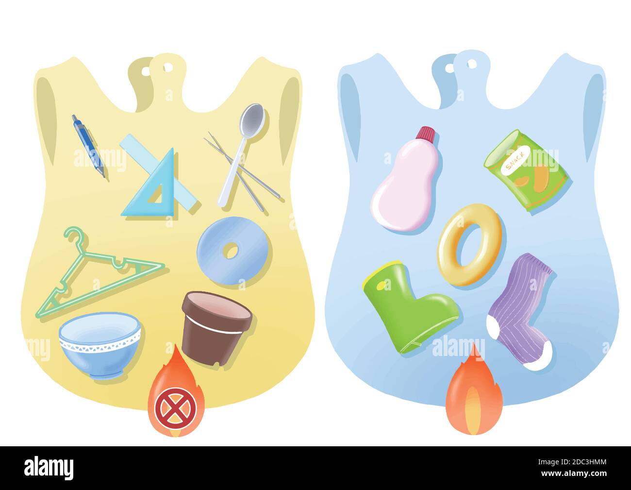 Plastic reduction concept Stock Vector Images - Alamy