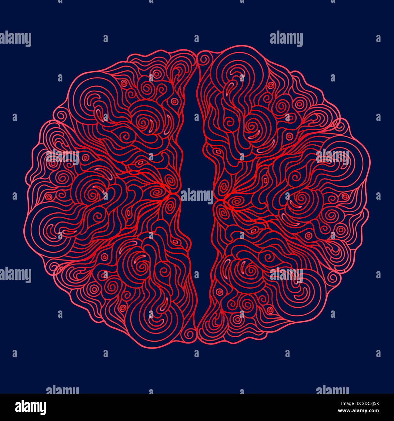 ornamental red pattern in celtic style from doodle elements Stock ...
