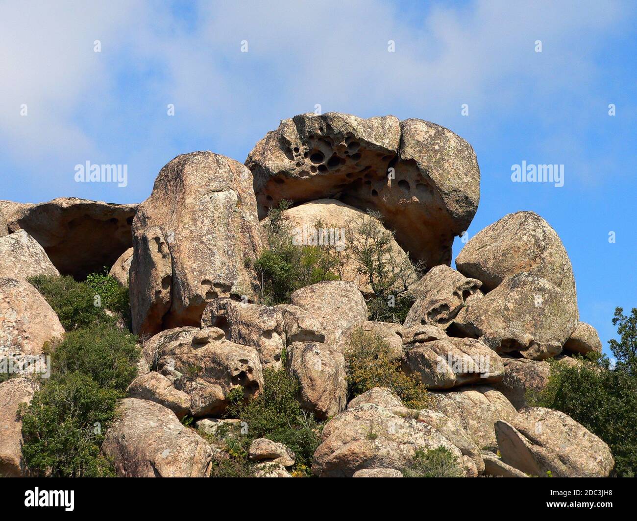 Typical granite rocks in Gallura, Sardinia, Italy Stock Photo - Alamy
