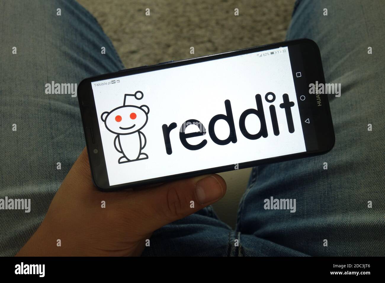 KONSKIE, POLAND - June 29, 2019: Reddit website logo displayed on ...