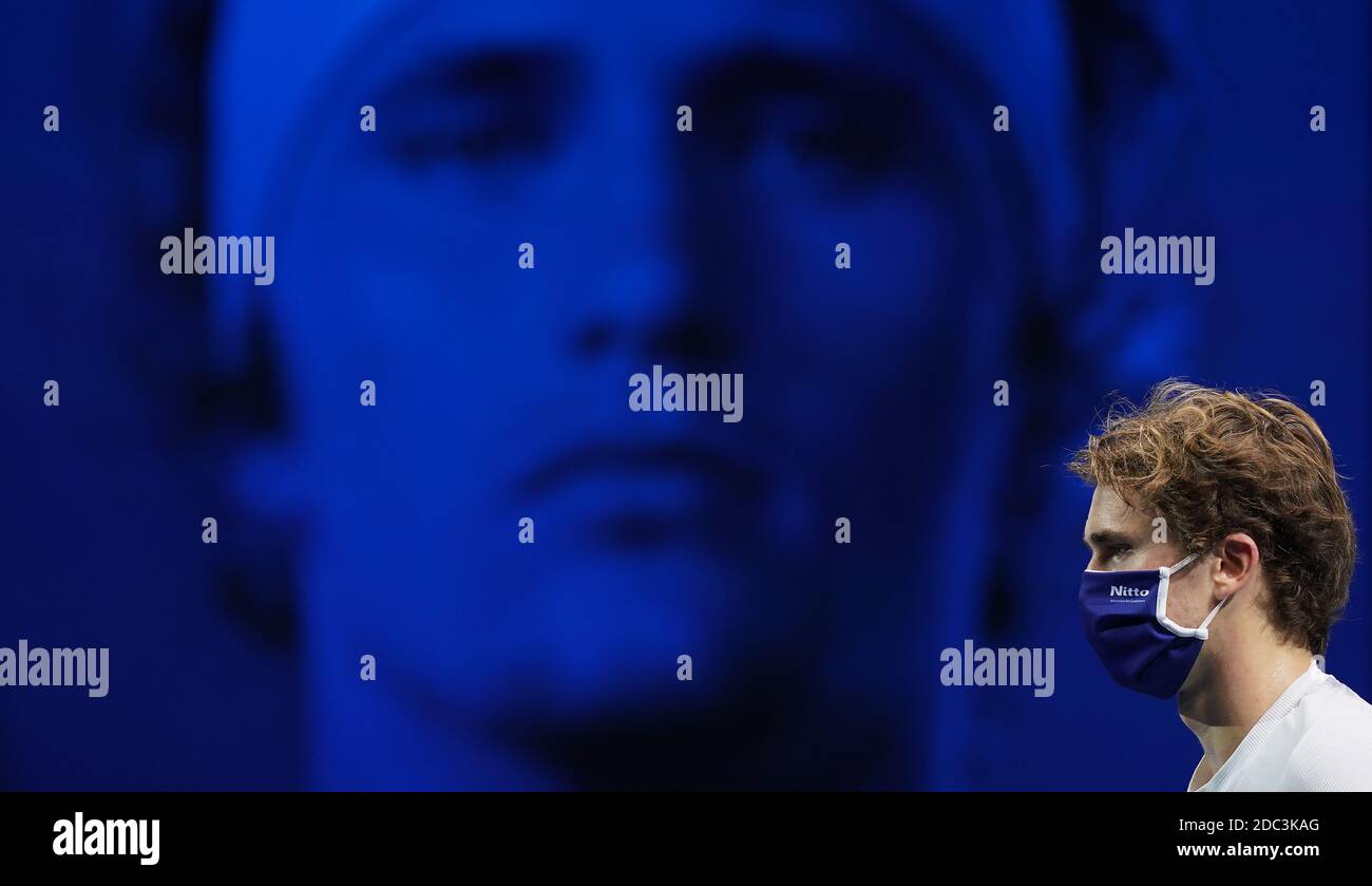 Alexander Zverev after his match against Diego Schwartzman during day ...