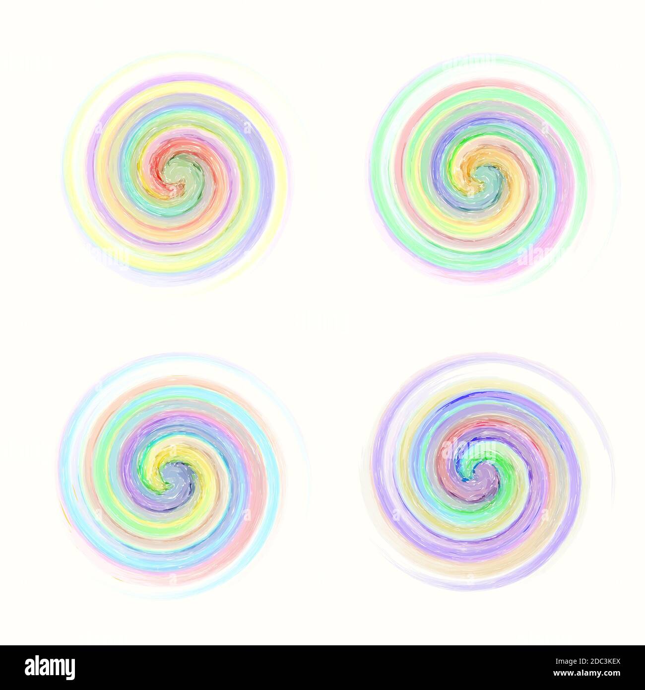 Turning spiral patterns Stock Vector Images - Alamy