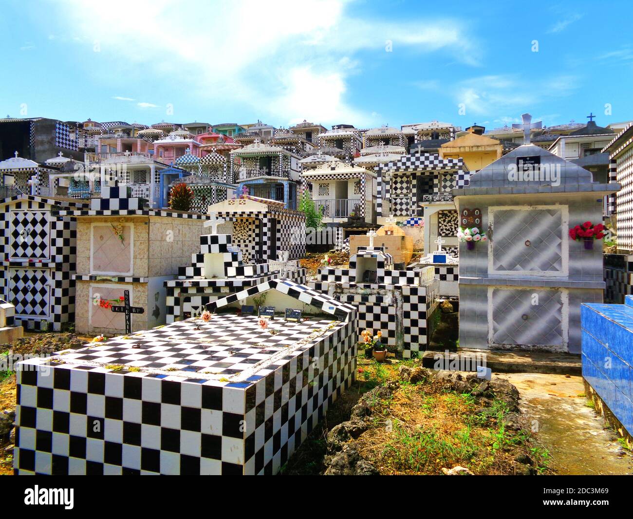 The cemetery in Morne-à-l'Eau, Guadeloupe Stock Photo - Alamy