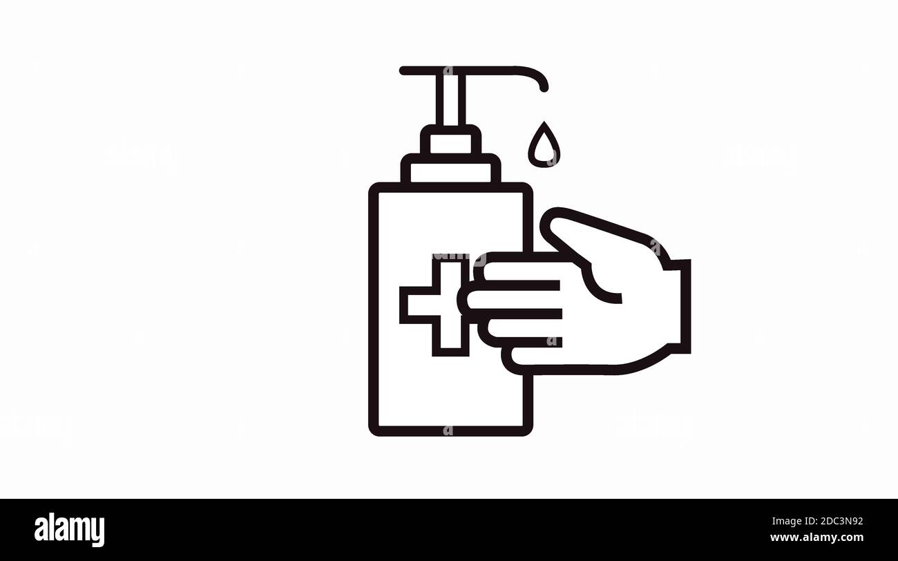 Sanitizing vector vectors hi-res stock photography and images - Alamy