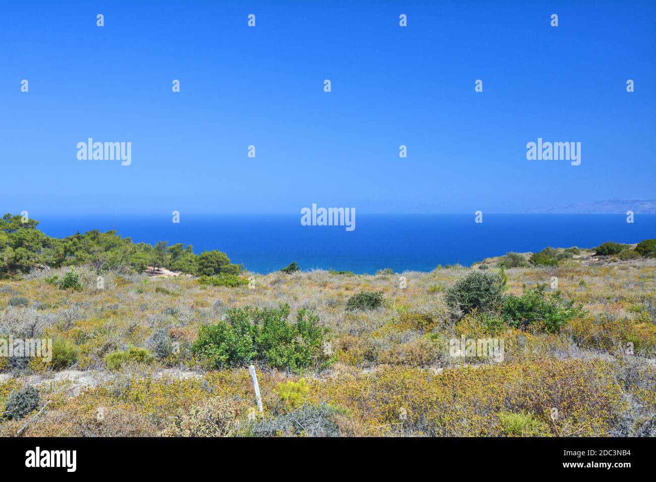 Blue aegean sea view hi-res stock photography and images - Alamy