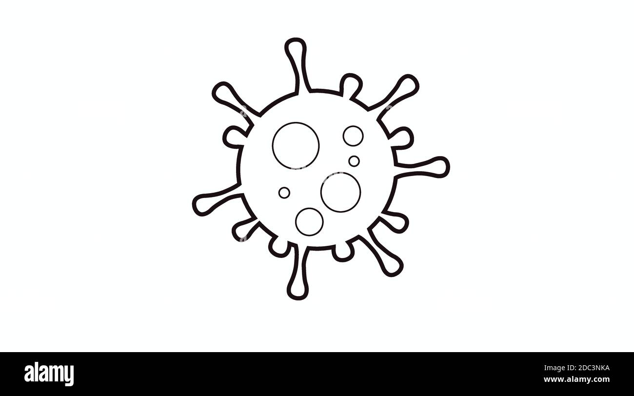 Vector Isolated Illustration of a Covid19 Virus Stock Vector Image ...