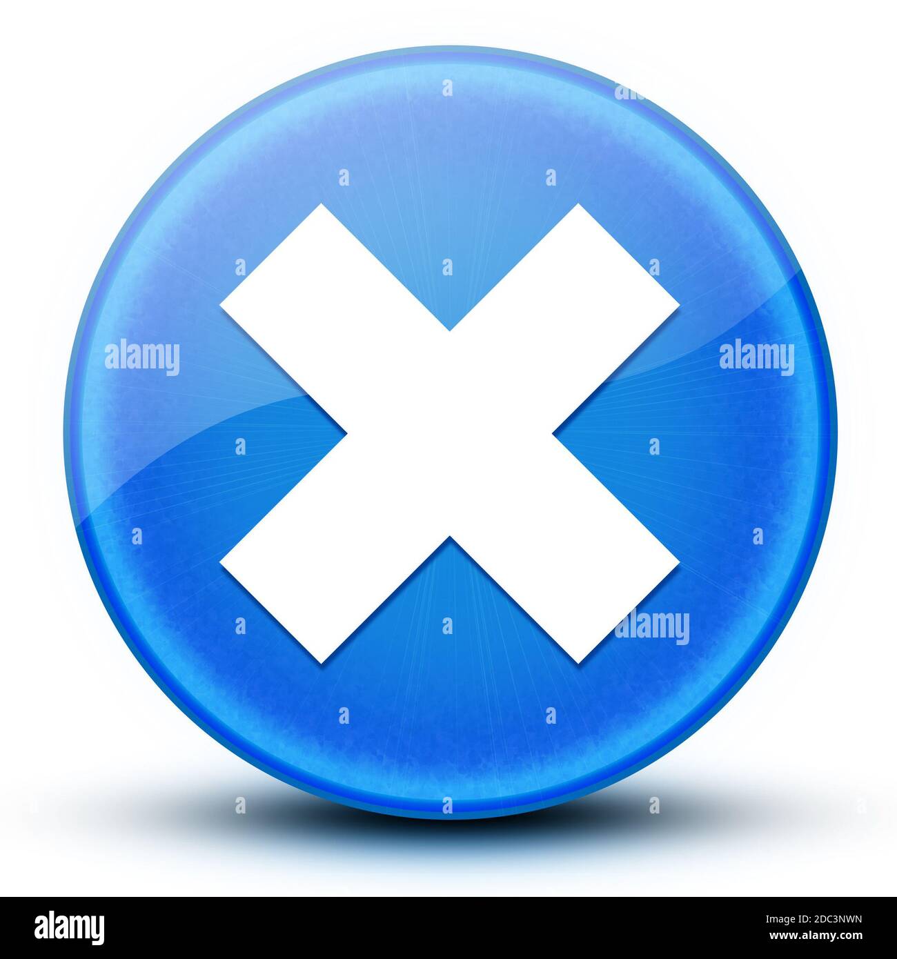 Cross eyeball glossy blue round button abstract illustration Stock ...