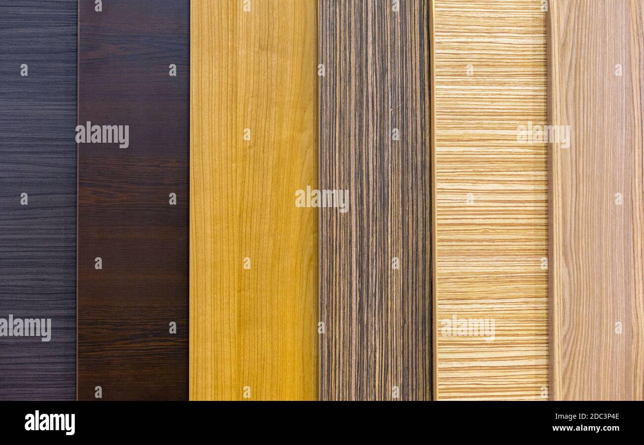 Wooden Panel Boards Colour Selection Variety Material Stock Photo - Alamy