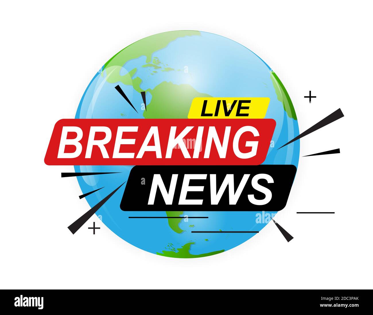 Live Breaking News Abstract Background Illustration Stock Photo - Alamy