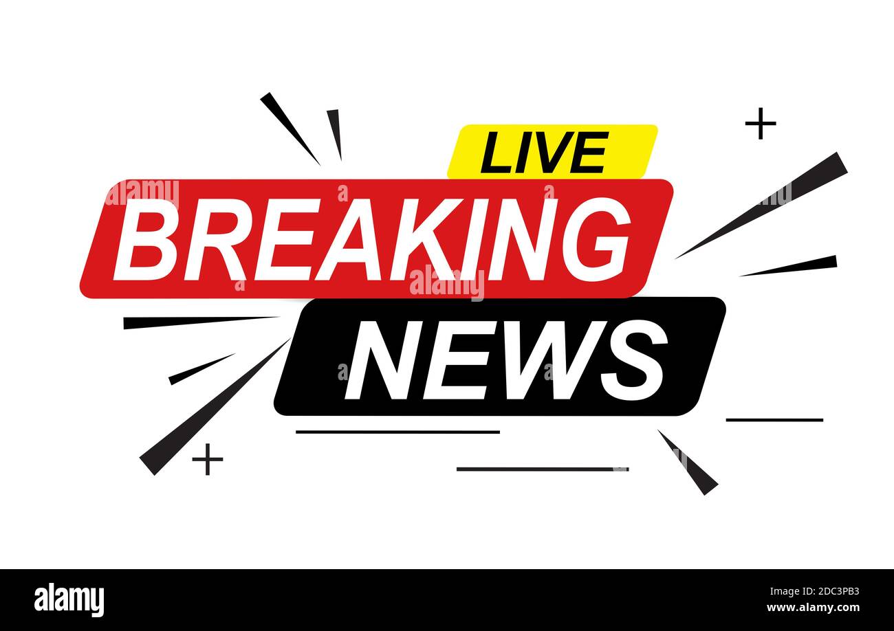 Live Breaking News Abstract Background Illustration Stock Photo - Alamy
