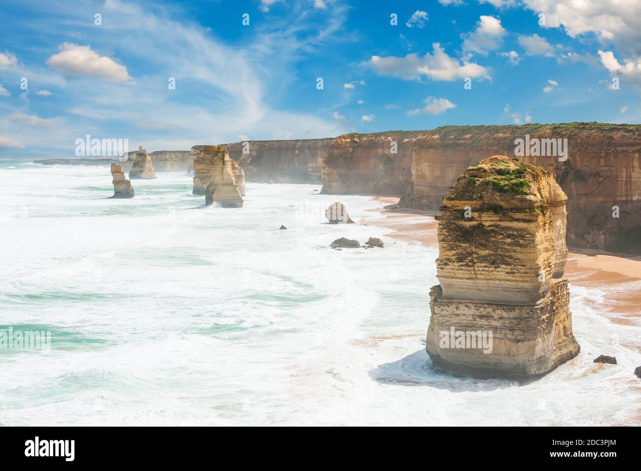 Twelve Apostles, natural landmark near the Great Ocean Road. Victoria ...