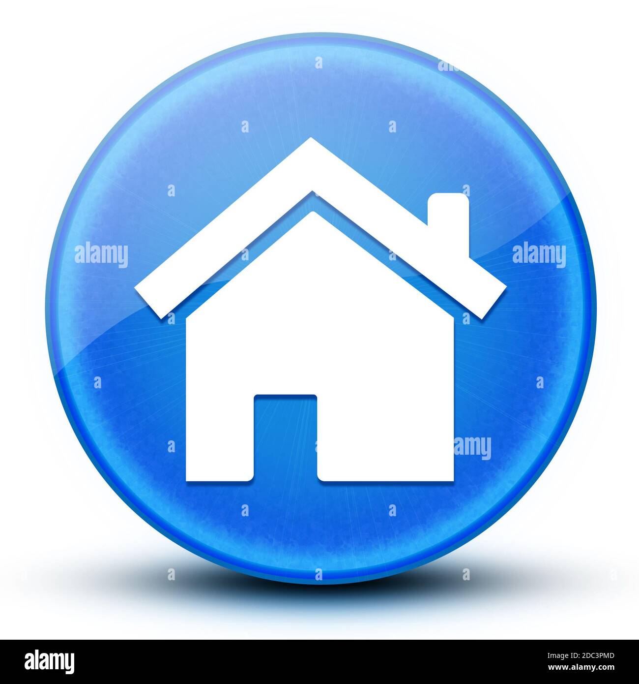 Blue Home Button Png