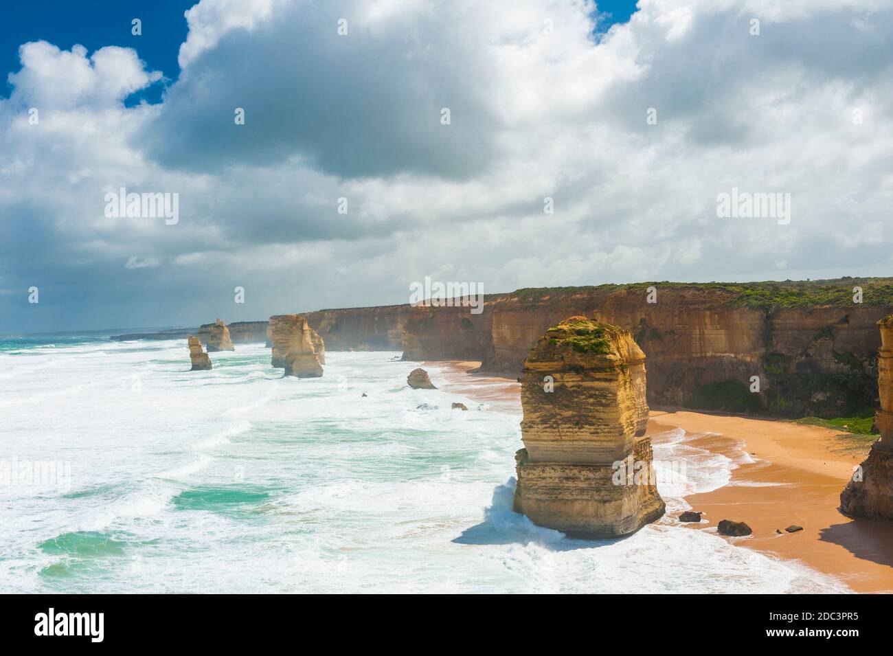 Twelve Apostles, natural landmark near the Great Ocean Road. Victoria ...