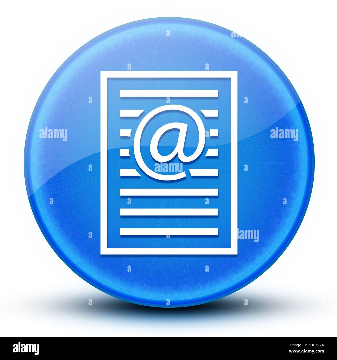 Email address page eyeball glossy blue round button abstract ...