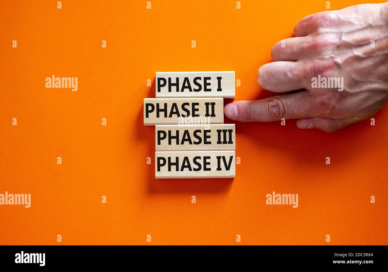 Time to phase 2. Wooden blocks form the words 'phase, 1, 2, 3, 4' on ...