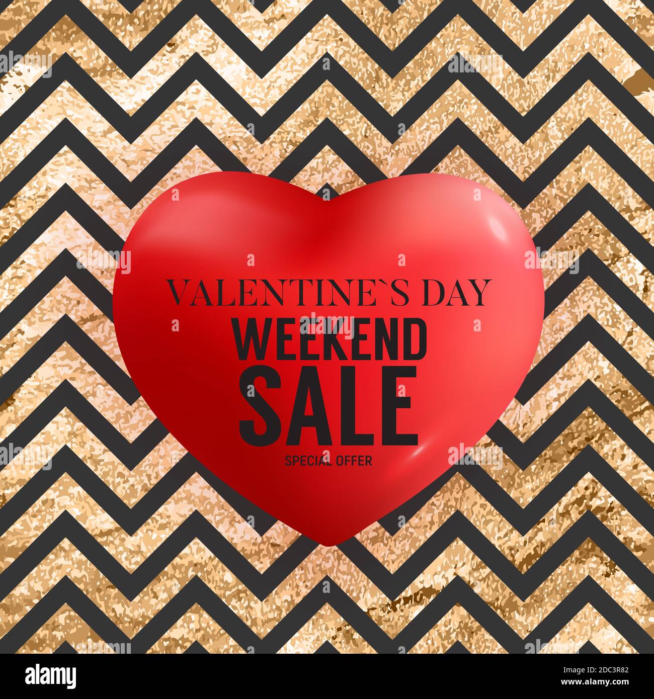 Valentine's Day Love and Feelings Weekend Sale Background Design ...