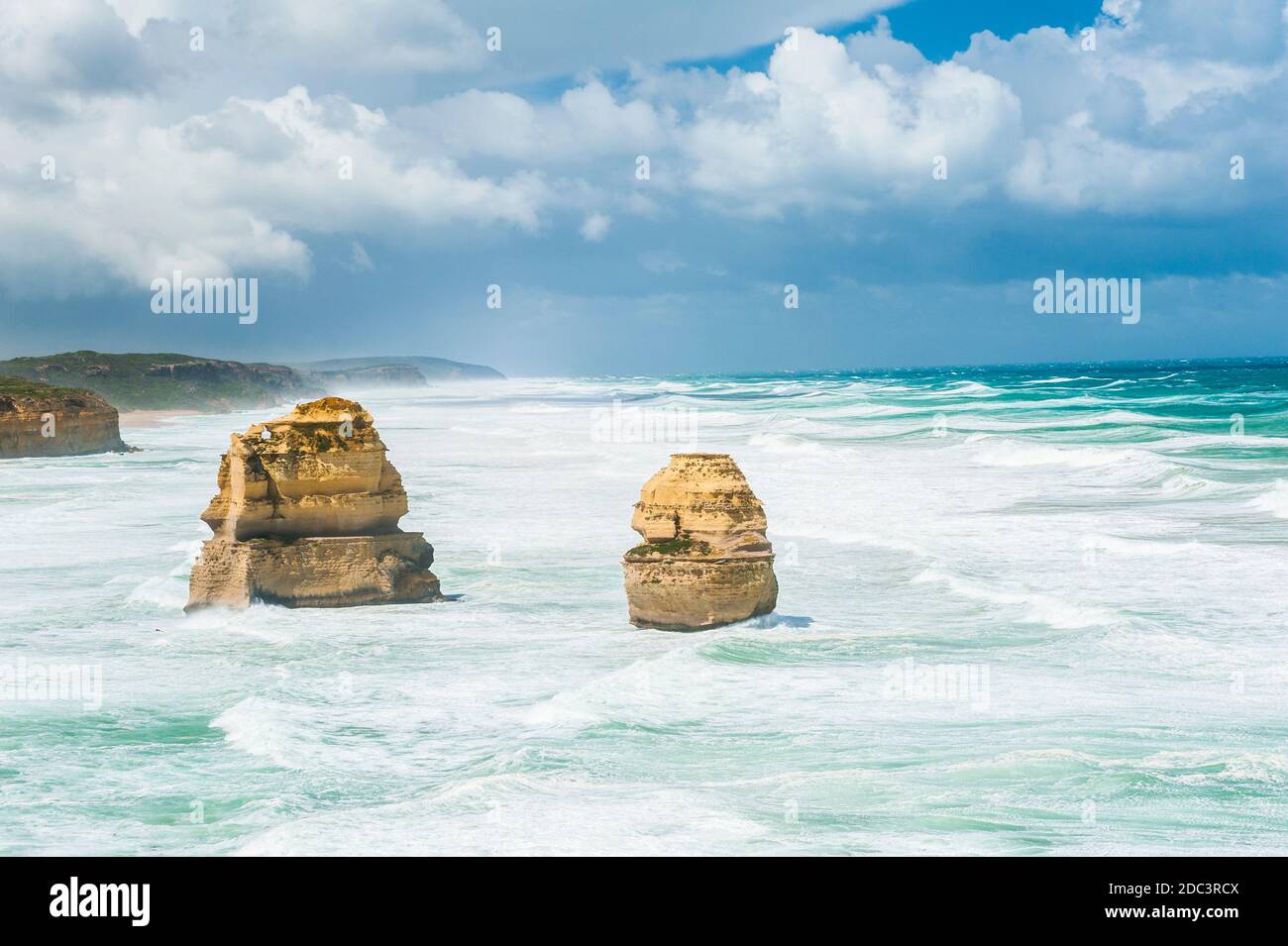 Twelve Apostles, natural landmark near the Great Ocean Road. Victoria ...