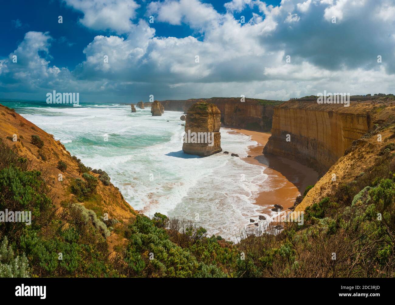 Twelve Apostles, natural landmark near the Great Ocean Road. Victoria ...