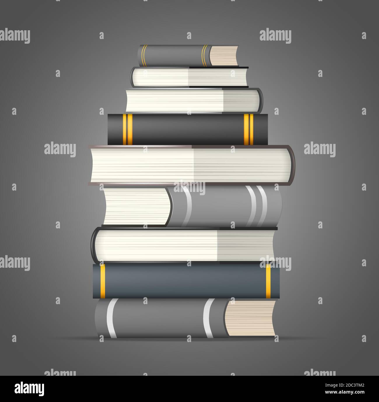 Library stacks Stock Vector Images - Alamy