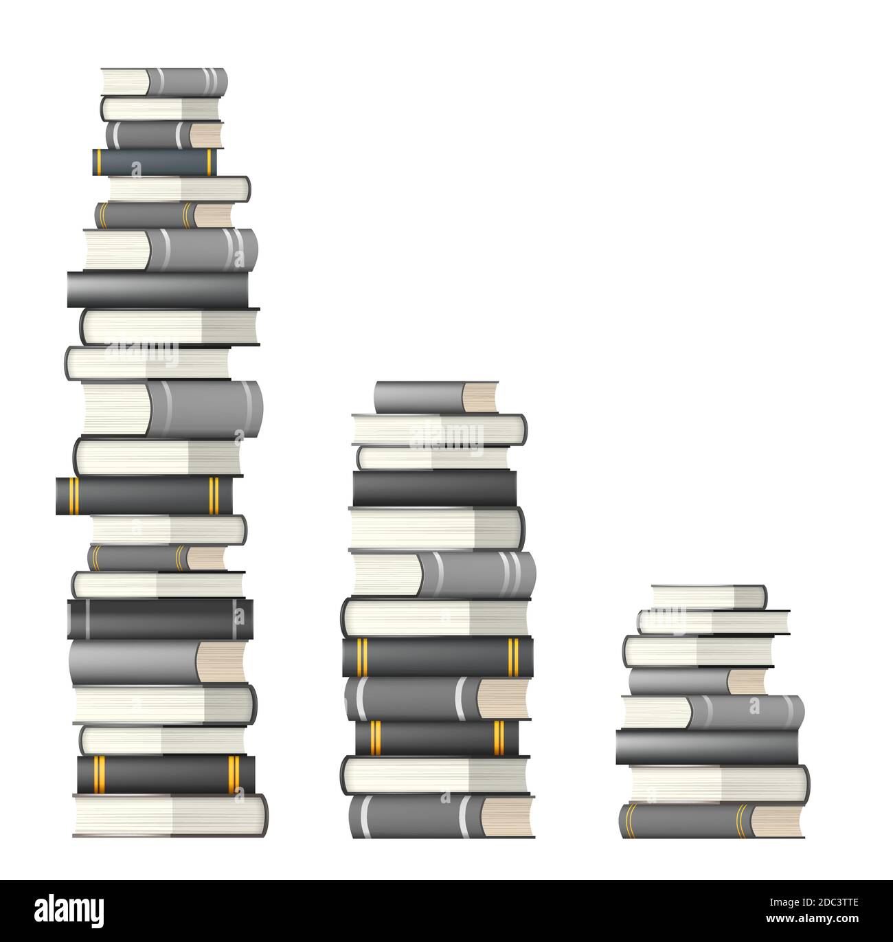 Stacks of books, vector illustration Stock Vector Image & Art - Alamy