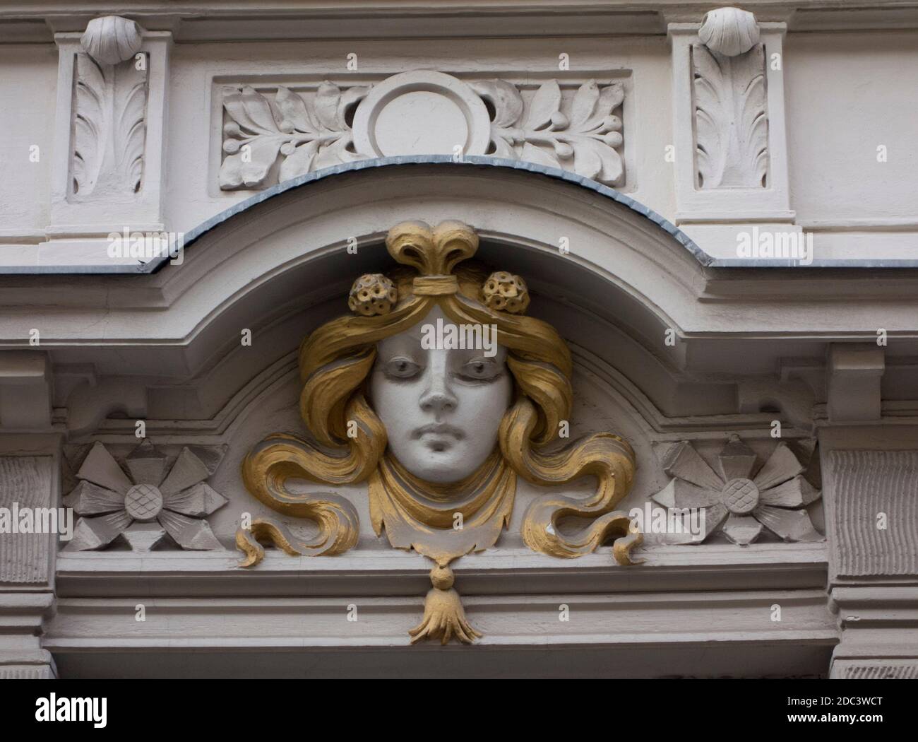 stucco or render facade on a building, architecture and design in ...