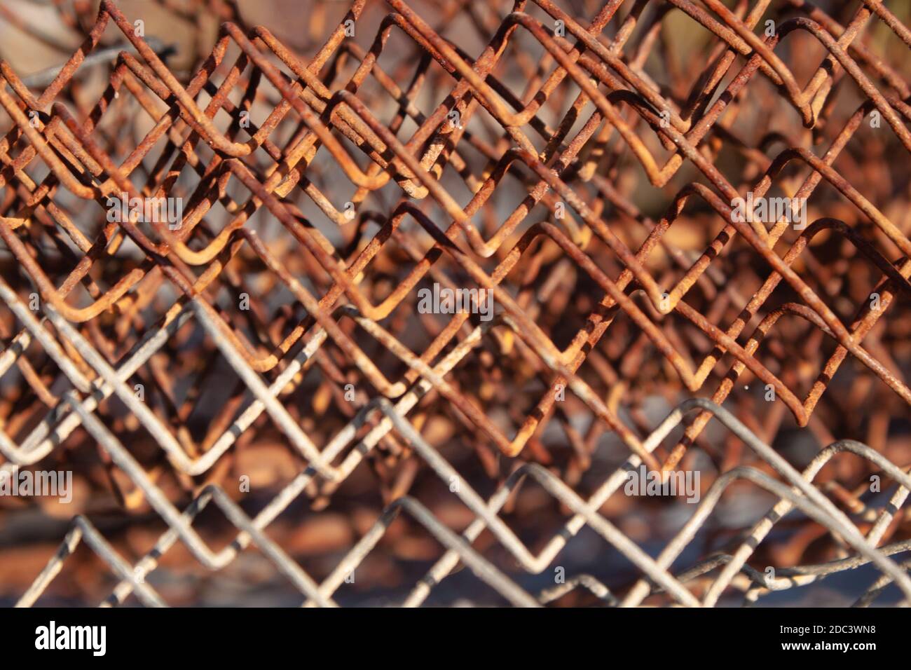 An abstract background of a rusty metal cage Stock Photo - Alamy
