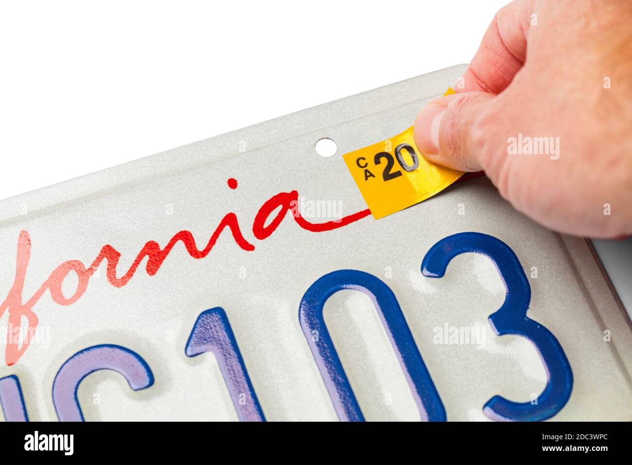 Car registration label hi-res stock photography and images - Alamy