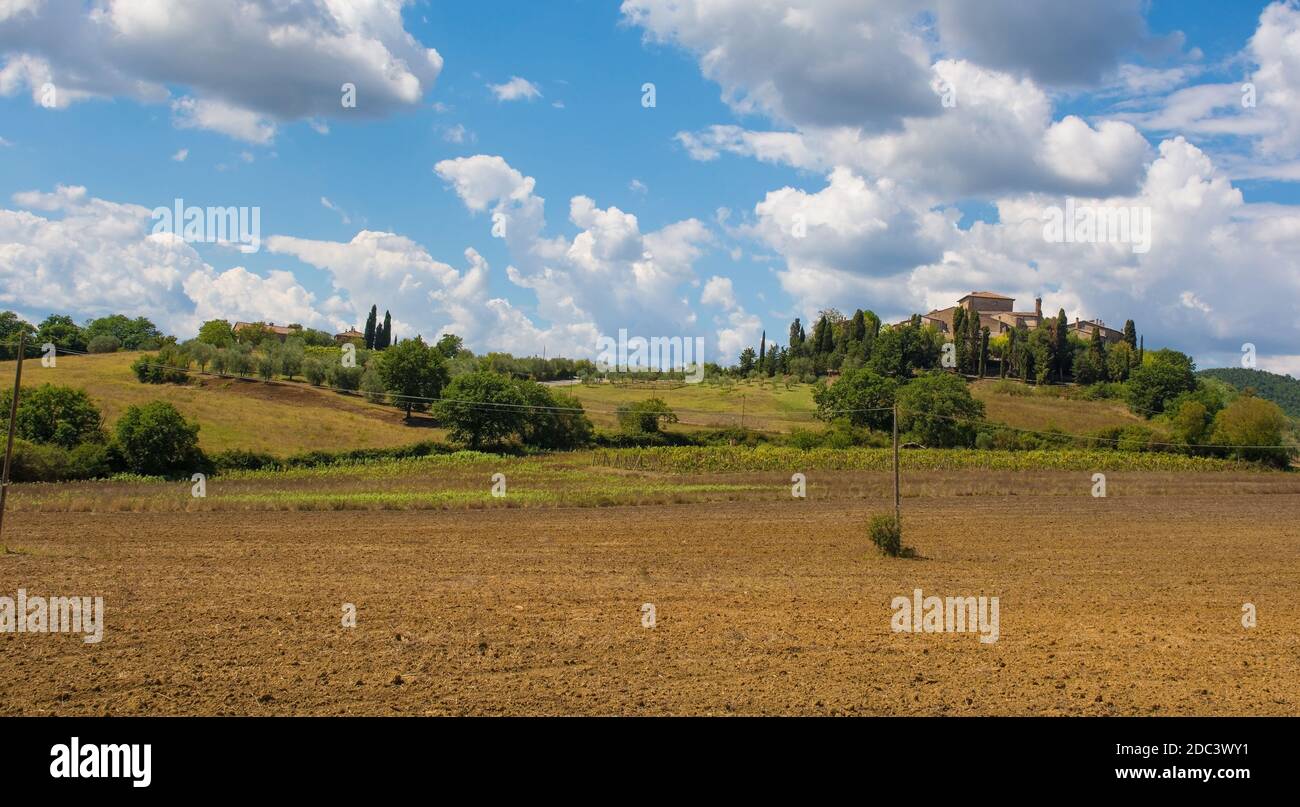 The historic medieval village of Murlo, Siena Province, Tuscany, Italy ...