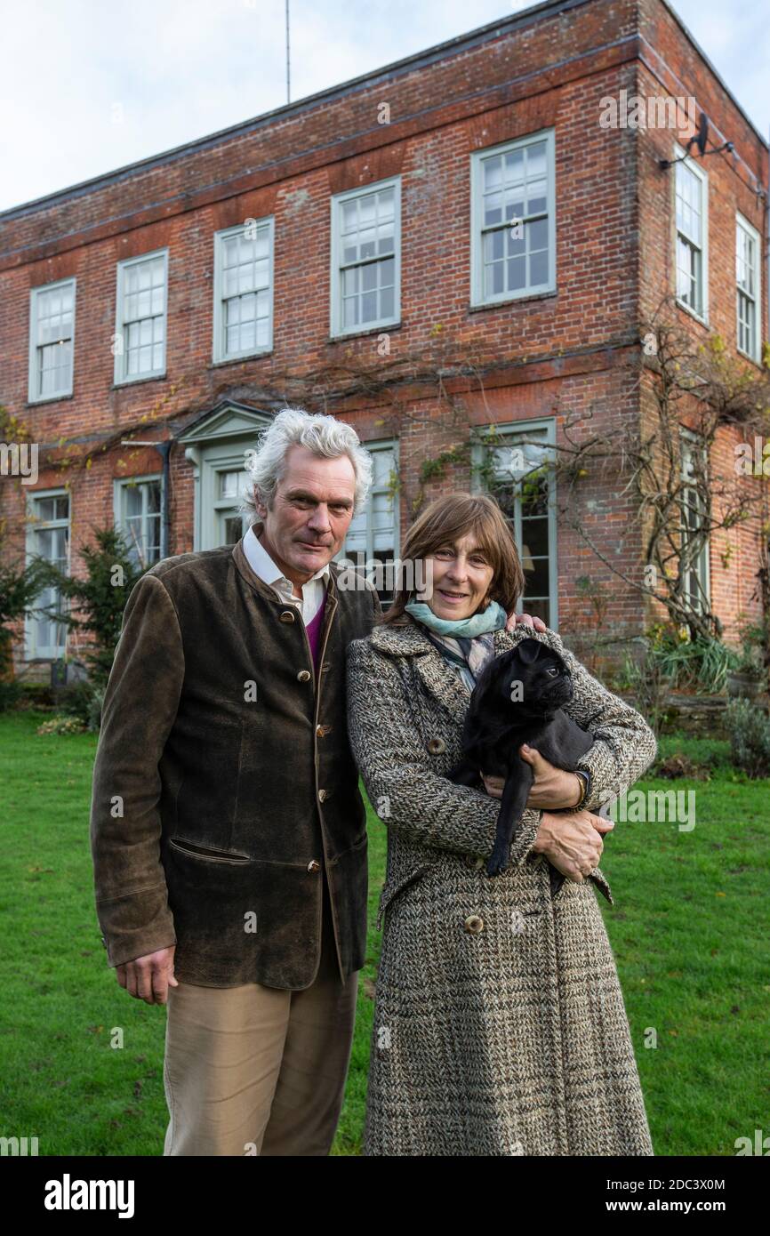 Edward and Lulu Hutley at Slades Farm, Wintershall Estate, Surrey ...