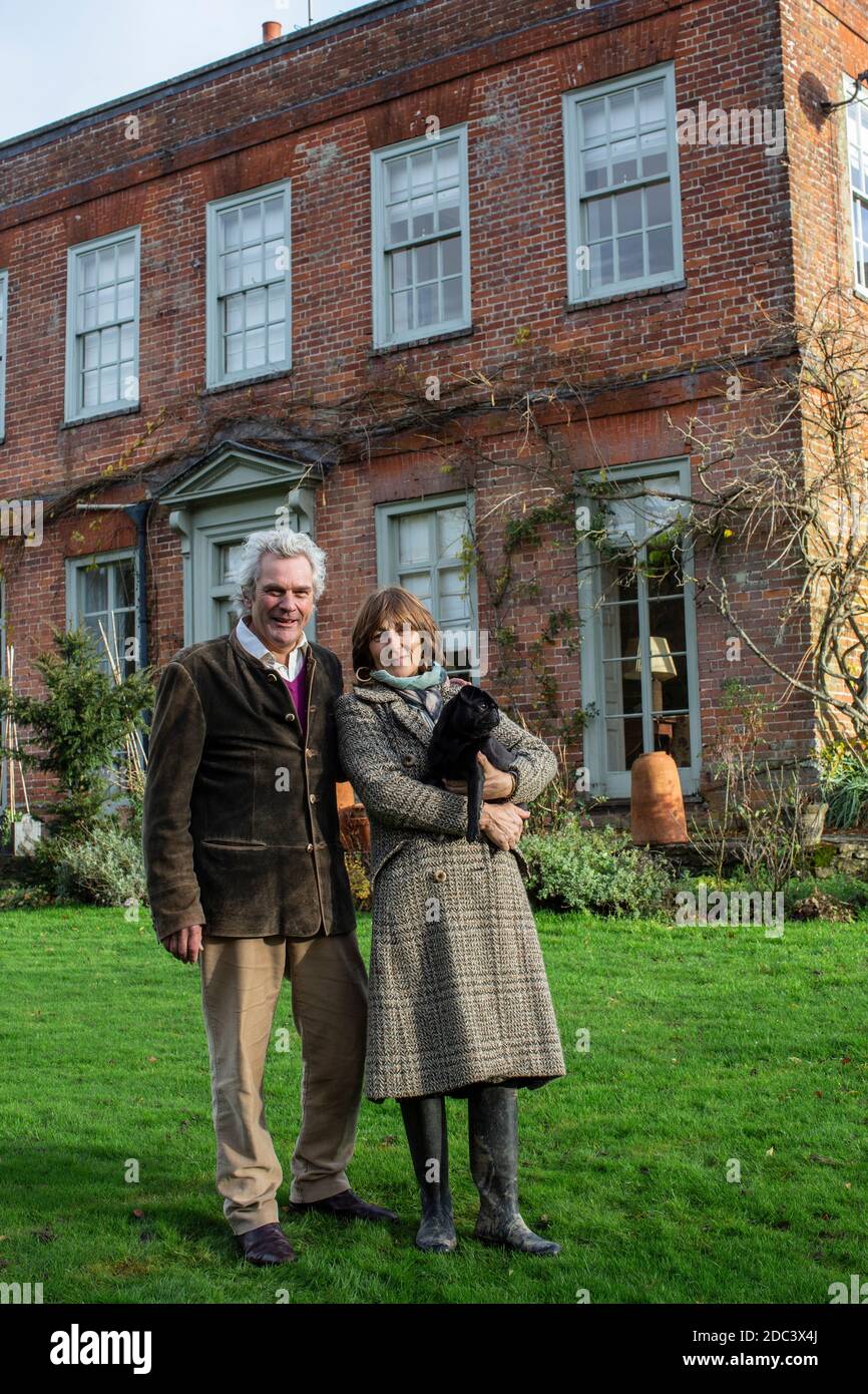 Edward and Lulu Hutley at Slades Farm, Wintershall Estate, Surrey ...