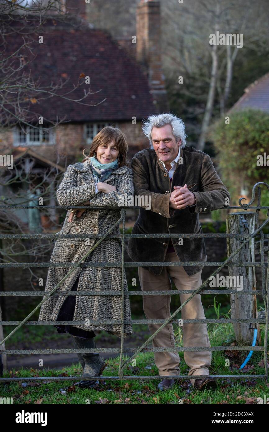 Edward and Lulu Hutley at Slades Farm, Wintershall Estate, Surrey ...
