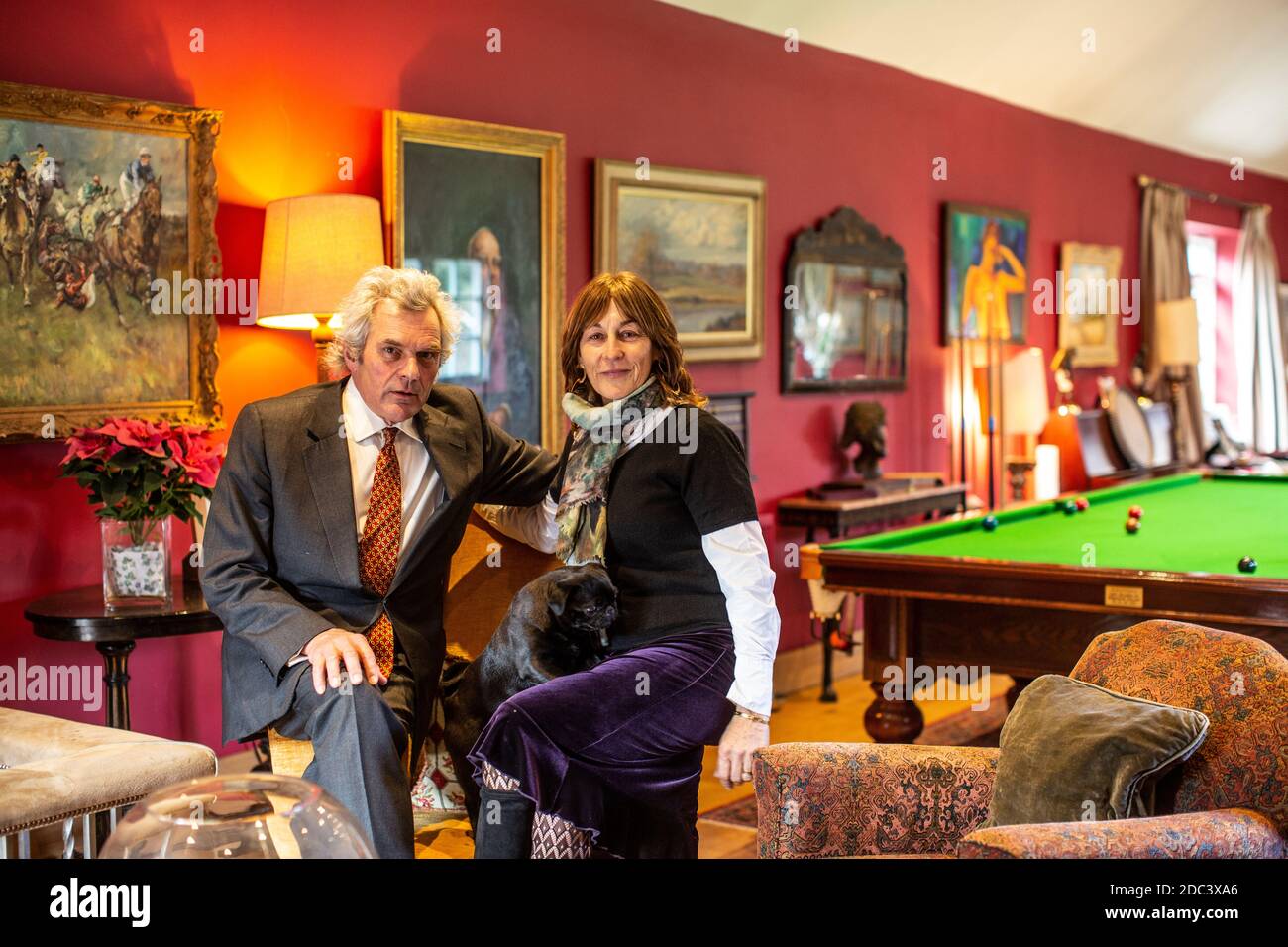 Edward and Lulu Hutley at Slades Farm, Wintershall Estate, Surrey ...