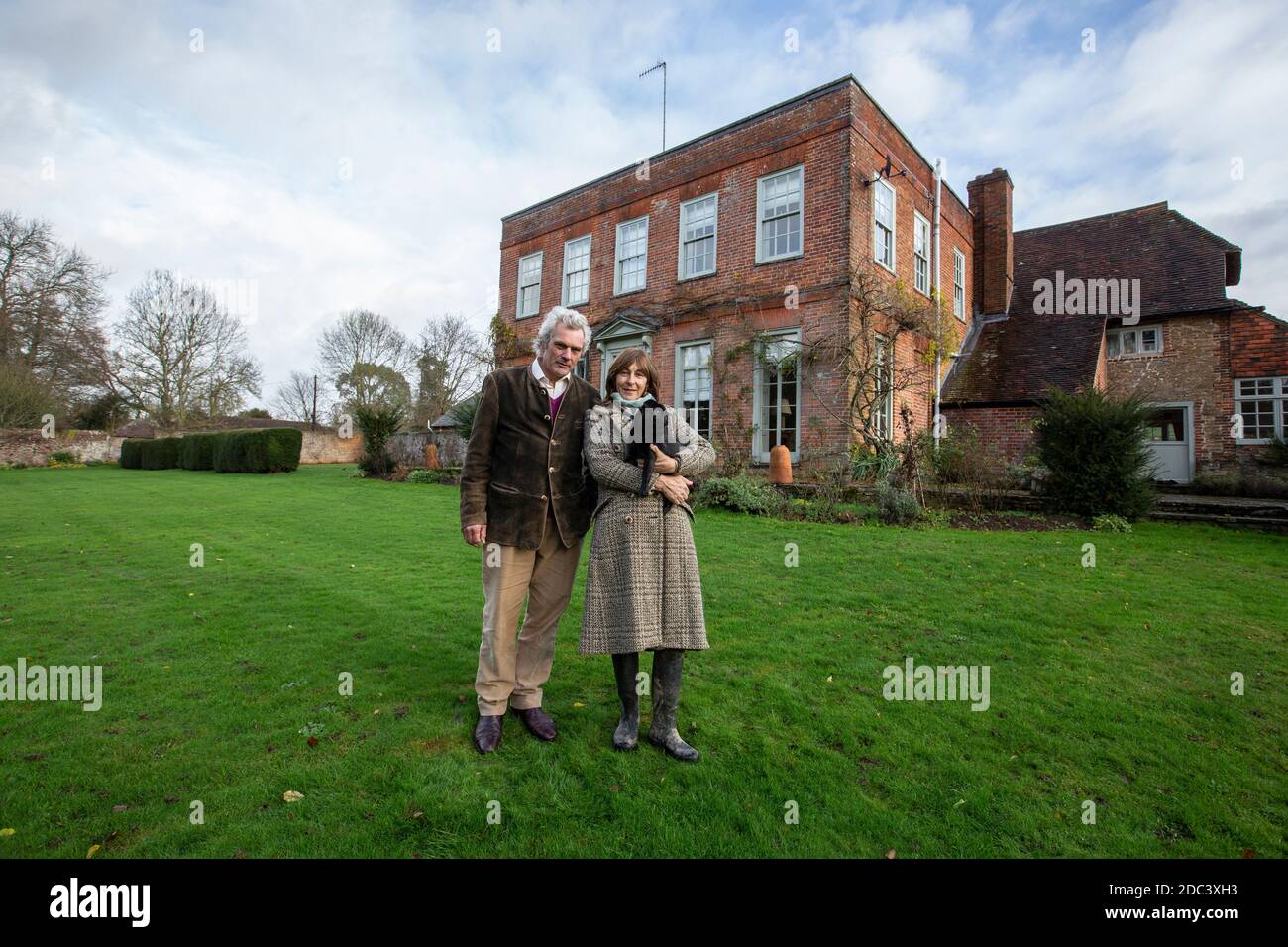 Edward and Lulu Hutley at Slades Farm, Wintershall Estate, Surrey ...