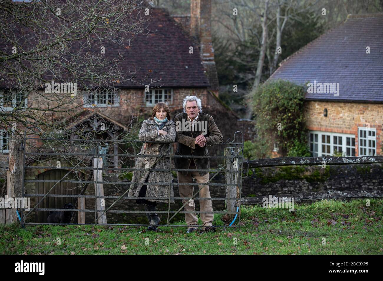 Edward and Lulu Hutley at Slades Farm, Wintershall Estate, Surrey ...