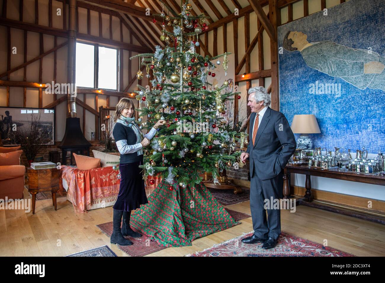 Edward and Lulu Hutley at Slades Farm, Wintershall Estate, Surrey ...