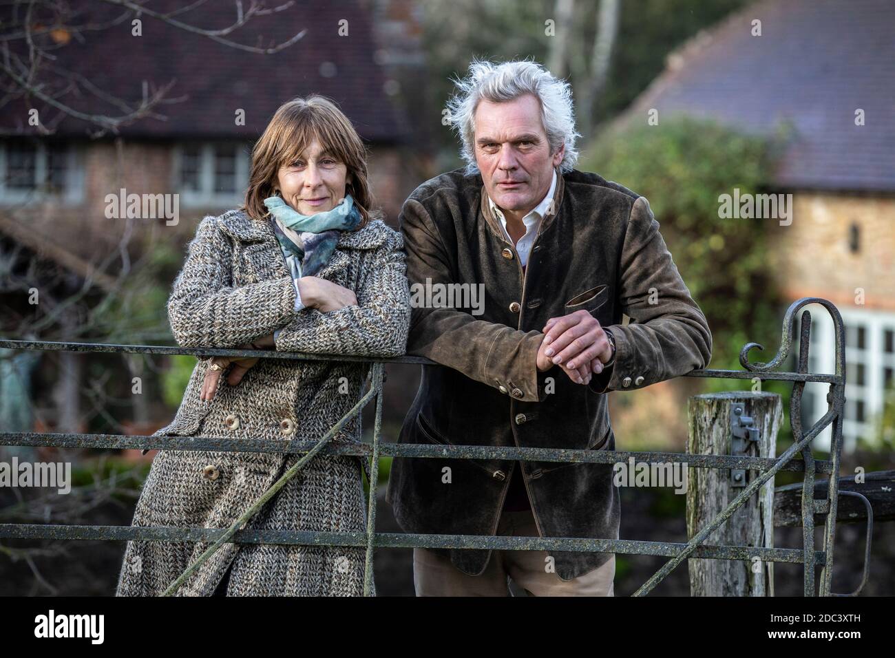 Edward and Lulu Hutley at Slades Farm, Wintershall Estate, Surrey ...